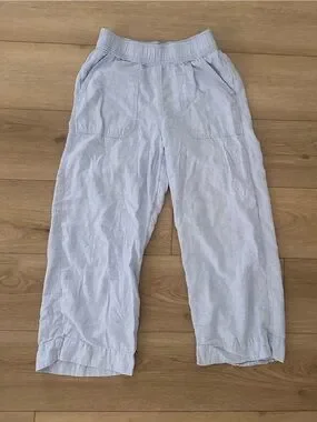 Pants & Jumpsuits | Jny Light Blue Linen Pants Small | Poshmark